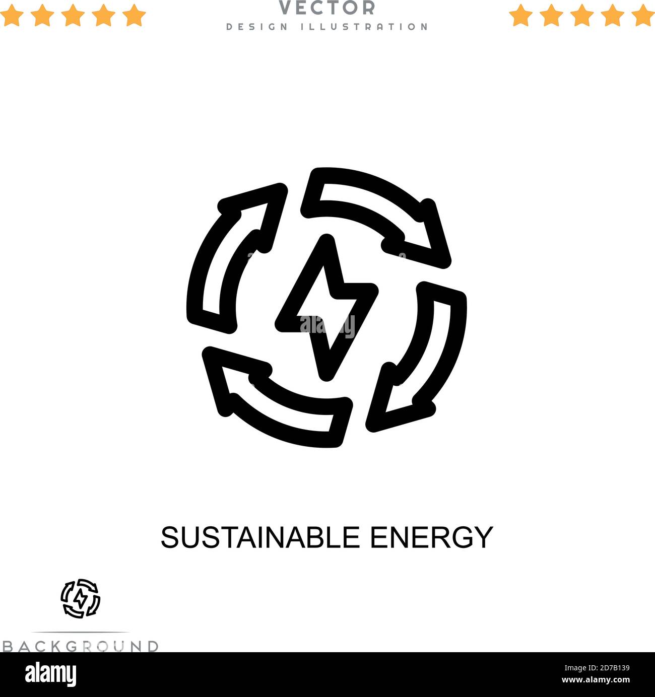 Sustainable energy icon. Simple element from digital disruption ...