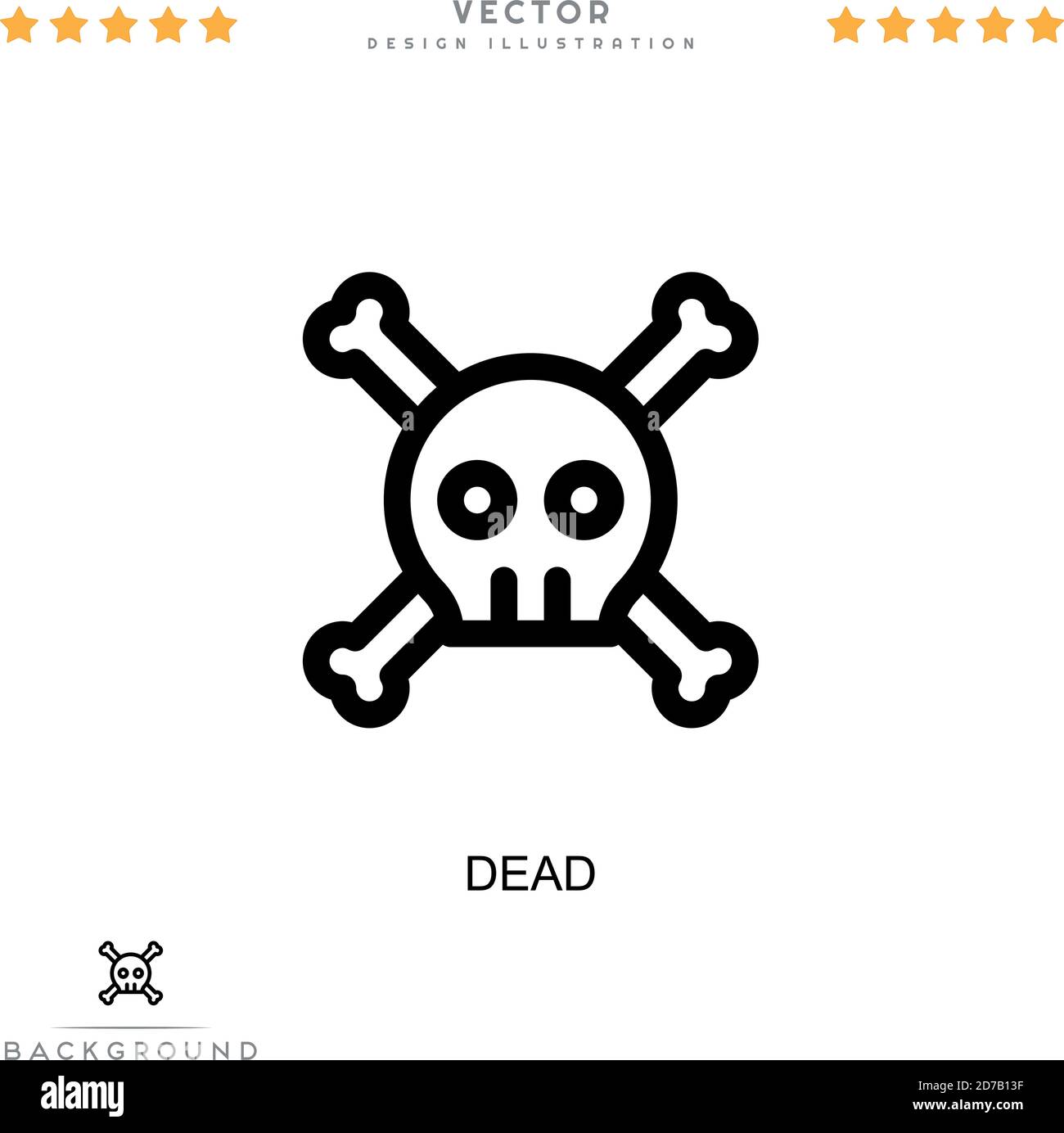 Dead icon. Simple element from digital disruption collection. Line Dead ...