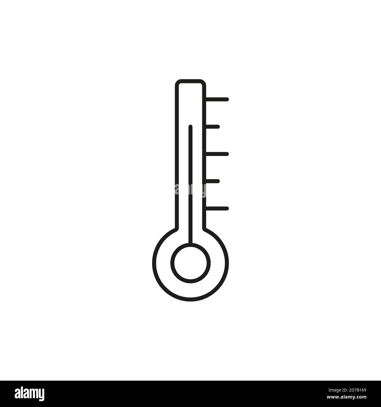 temperature icon element of weather icon for mobile concept and web ...