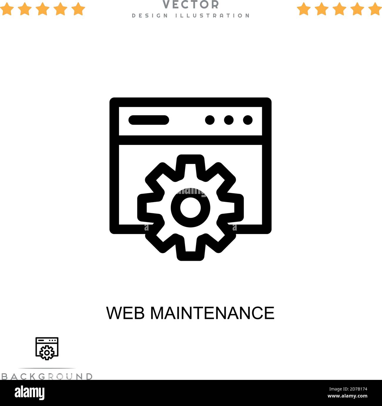 Web maintenance icon. Simple element from digital disruption collection ...