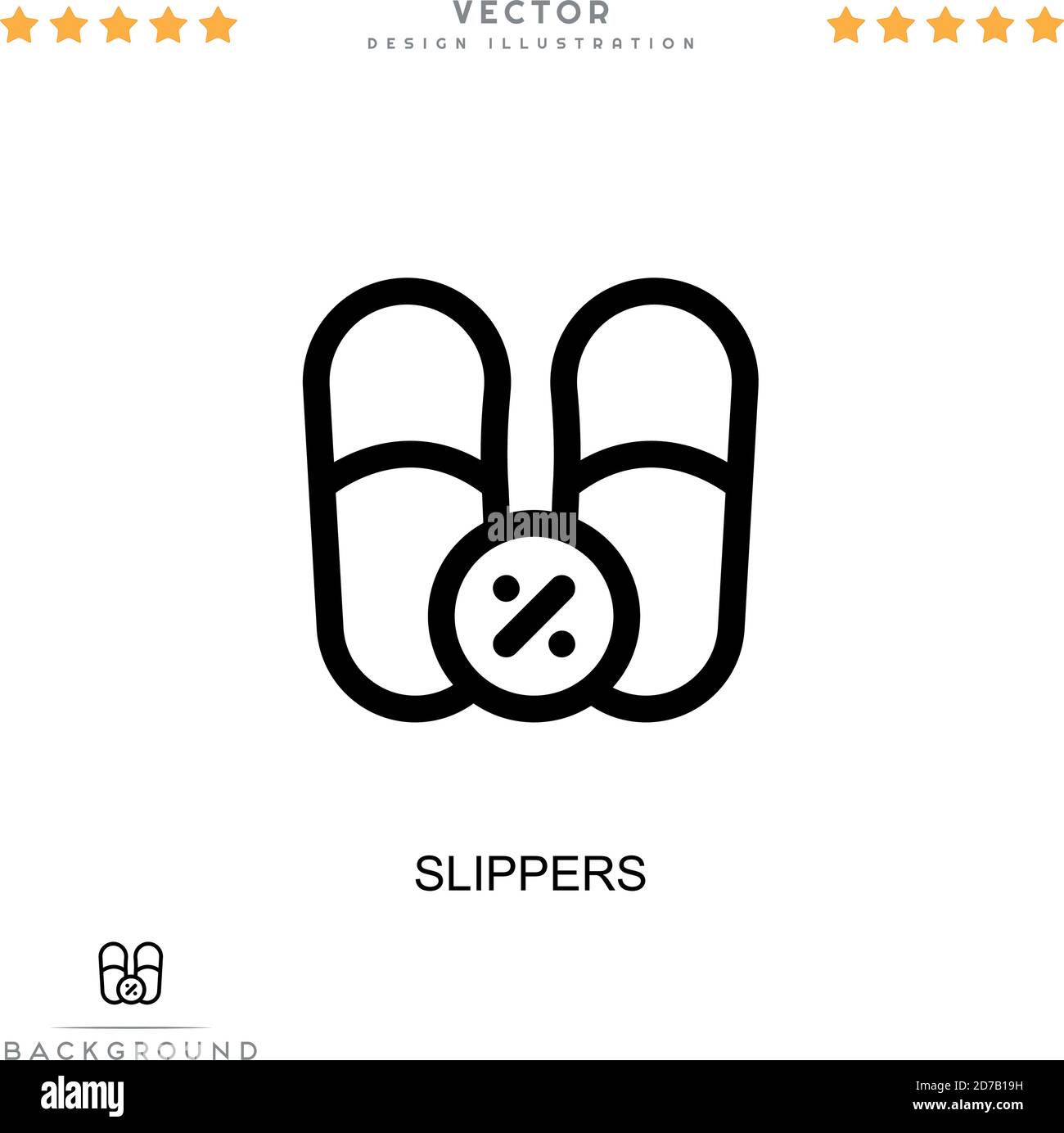 Slippers icon. Simple element from digital disruption collection. Line ...