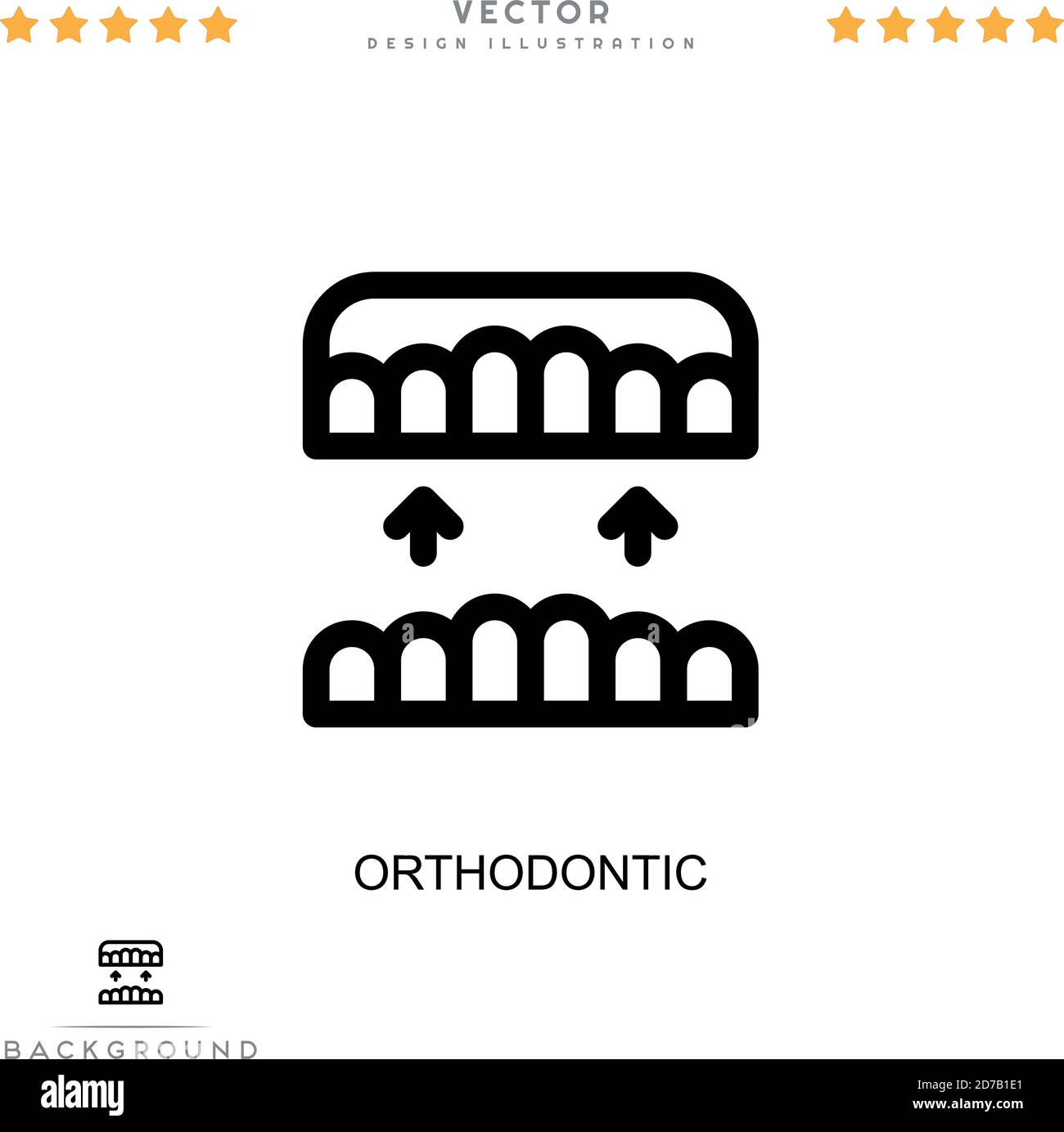 Orthodontic icon. Simple element from digital disruption collection ...