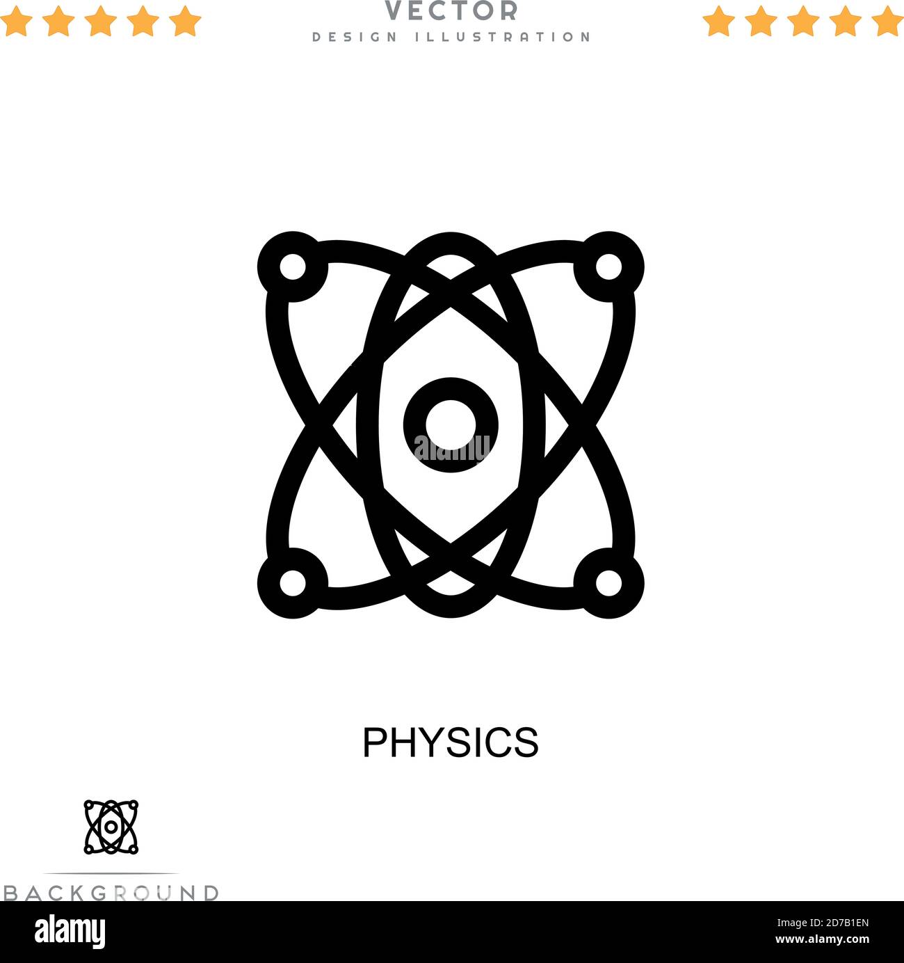 Physics icon. Simple element from digital disruption collection. Line ...