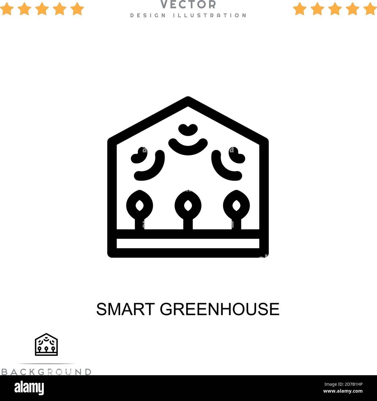 Smart greenhouse icon. Simple element from digital disruption ...