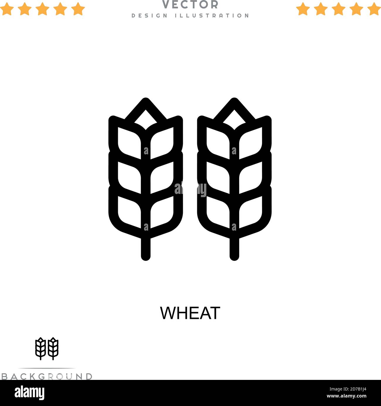 Simple Wheat Icon