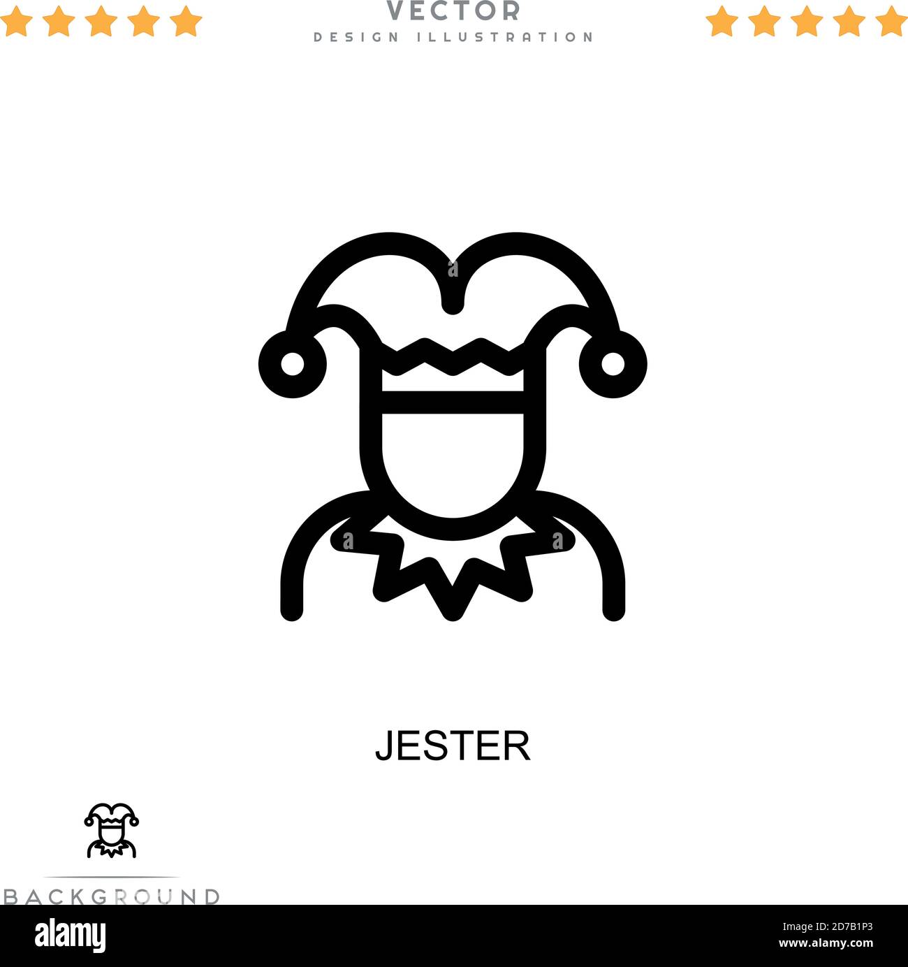 Jester icon. Simple element from digital disruption collection. Line ...
