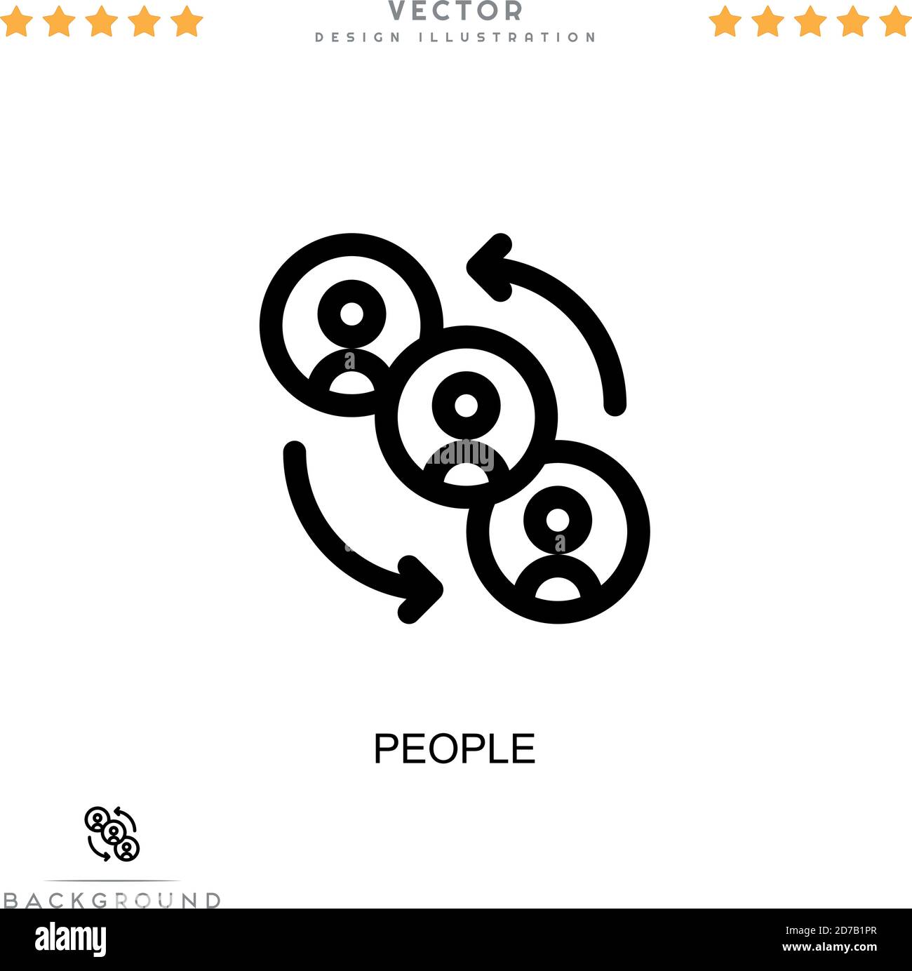 People icon. Simple element from digital disruption collection. Line ...