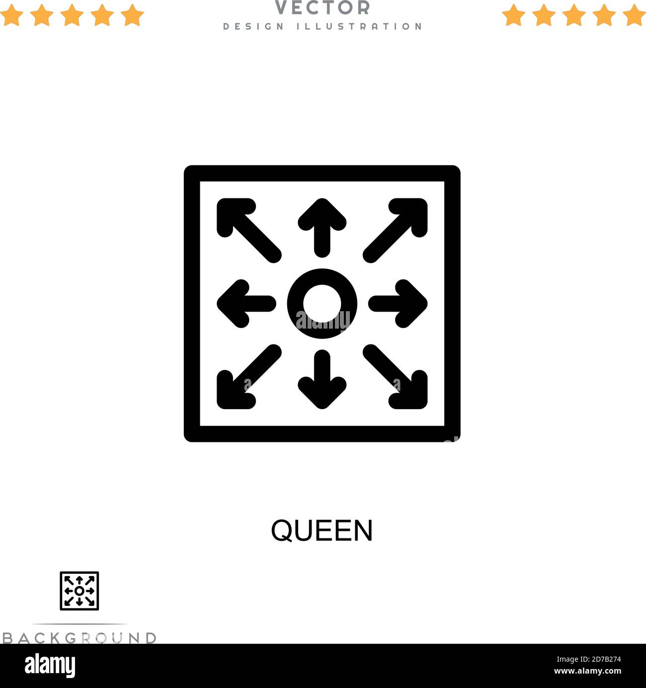 Queen icon. Simple element from digital disruption collection. Line ...