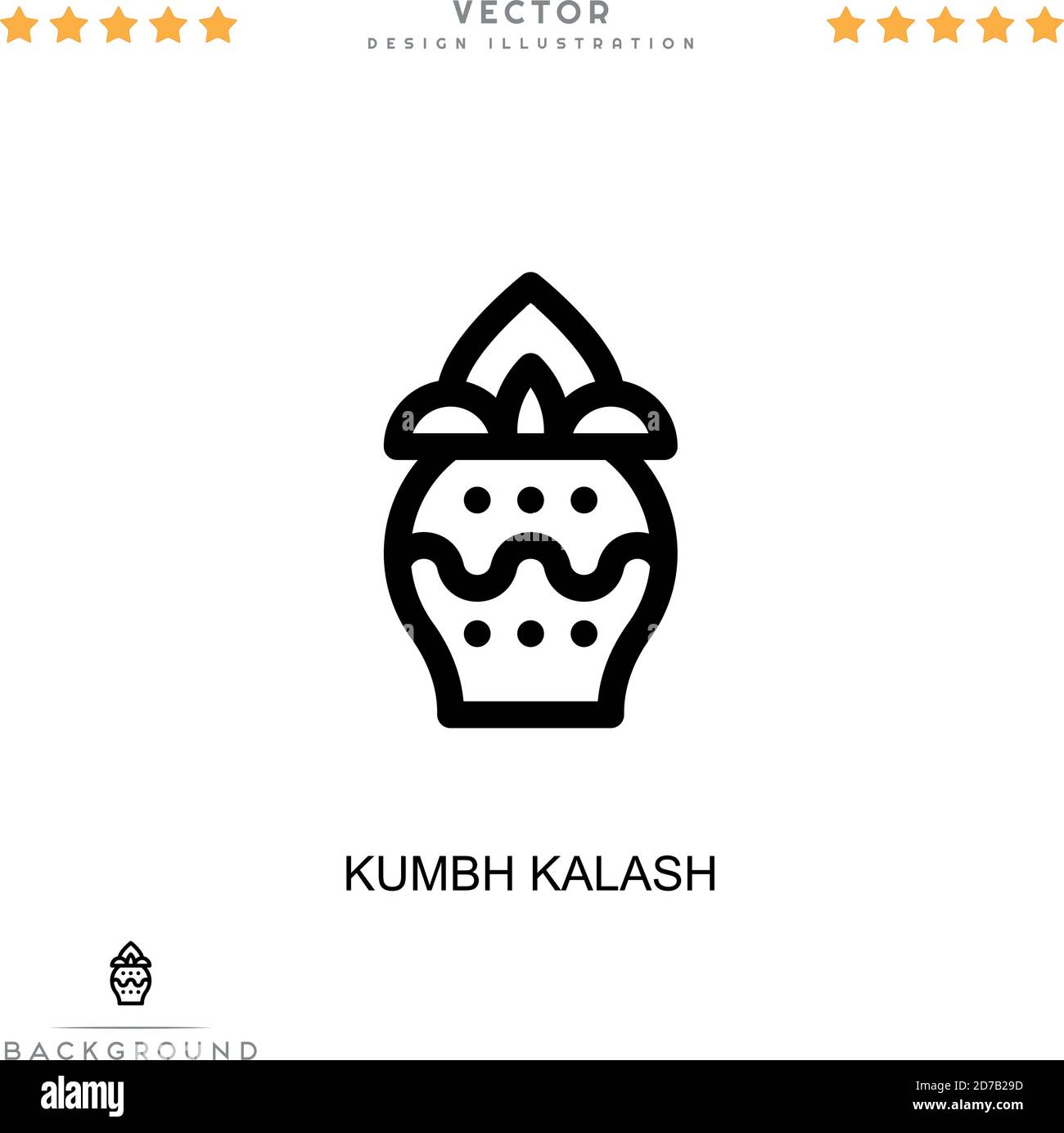 Kumbh kalash icon. Simple element from digital disruption collection ...