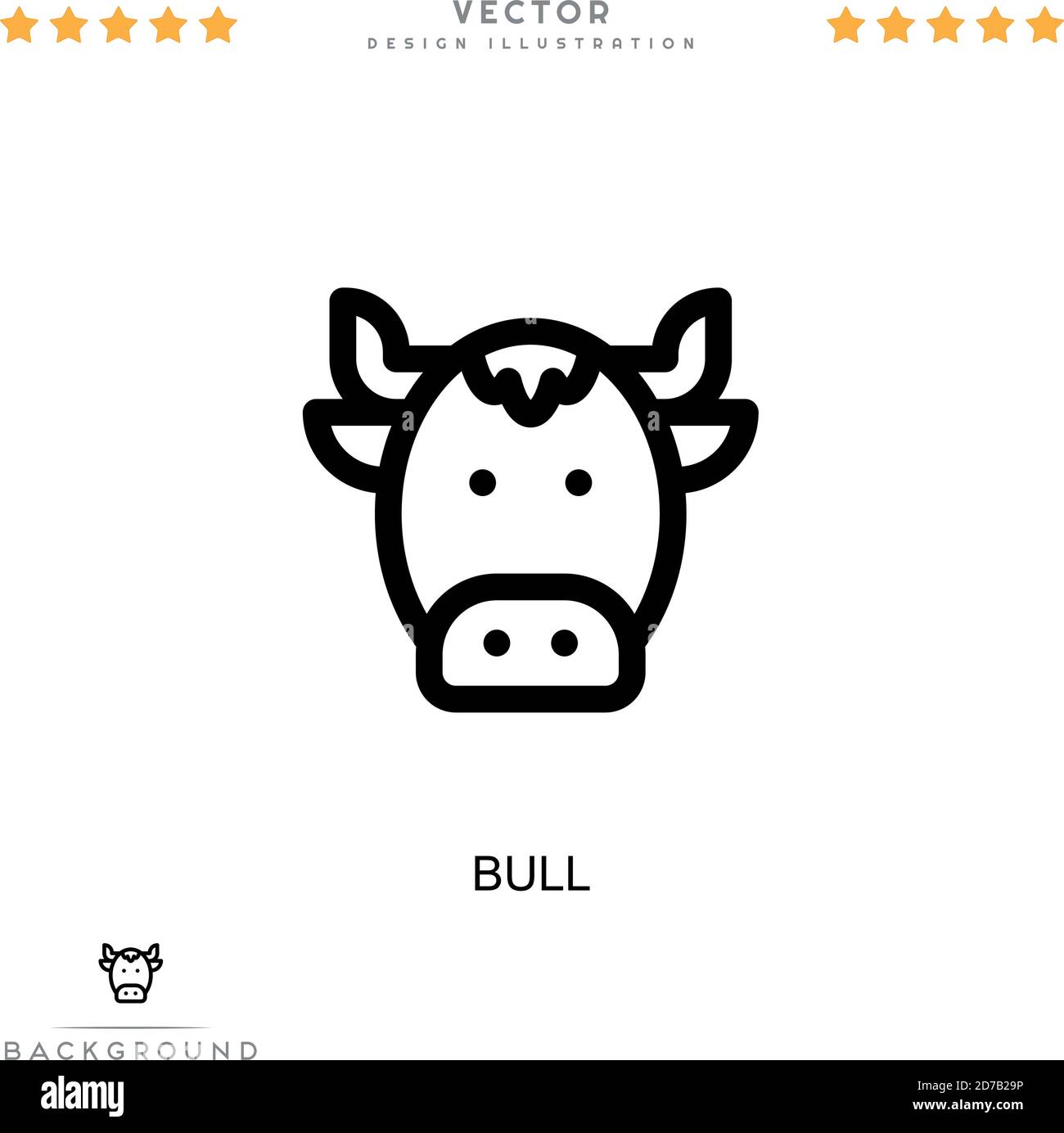 Bull icon. Simple element from digital disruption collection. Line Bull ...