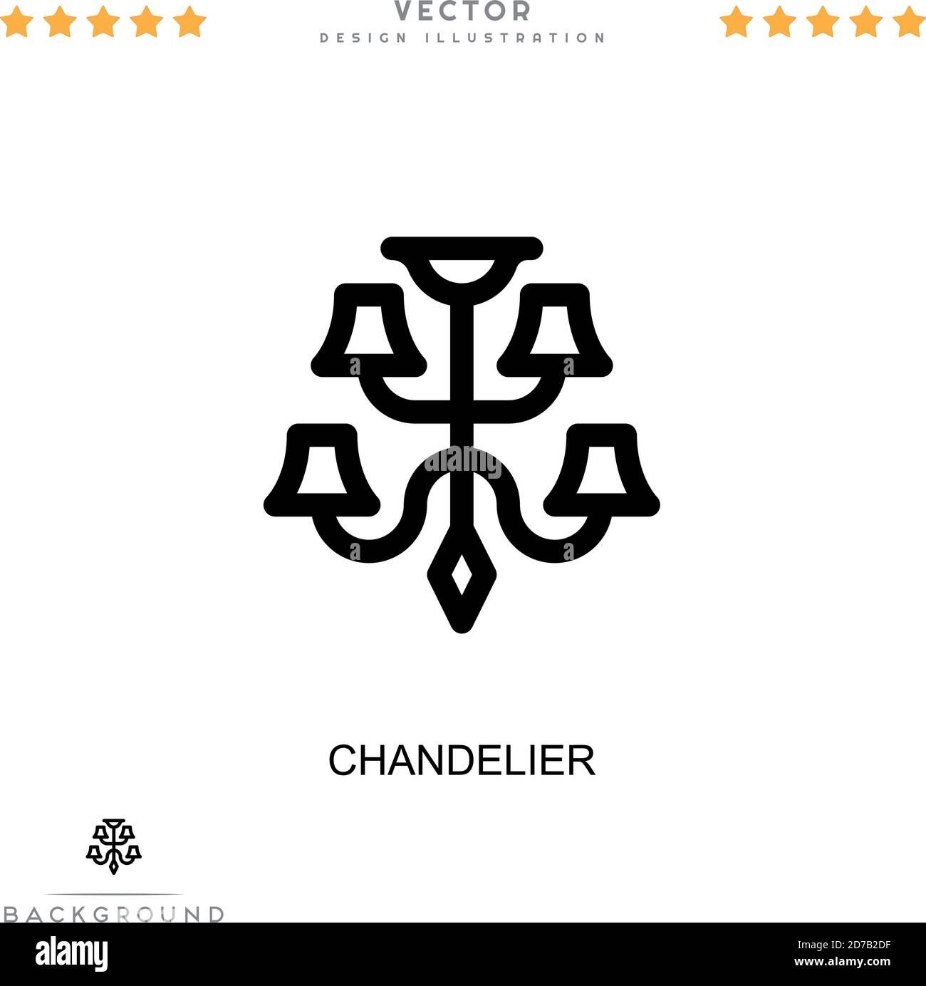 Chandelier icon. Simple element from digital disruption collection ...