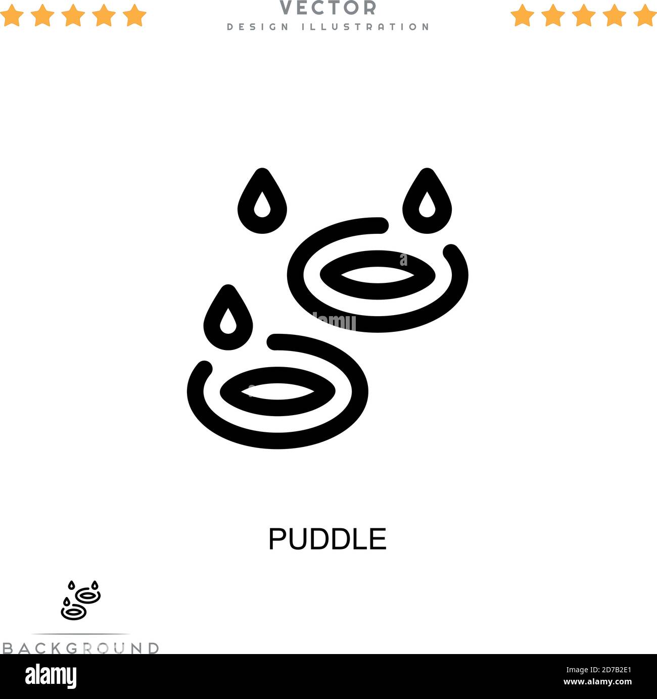 Puddle icon. Simple element from digital disruption collection. Line ...