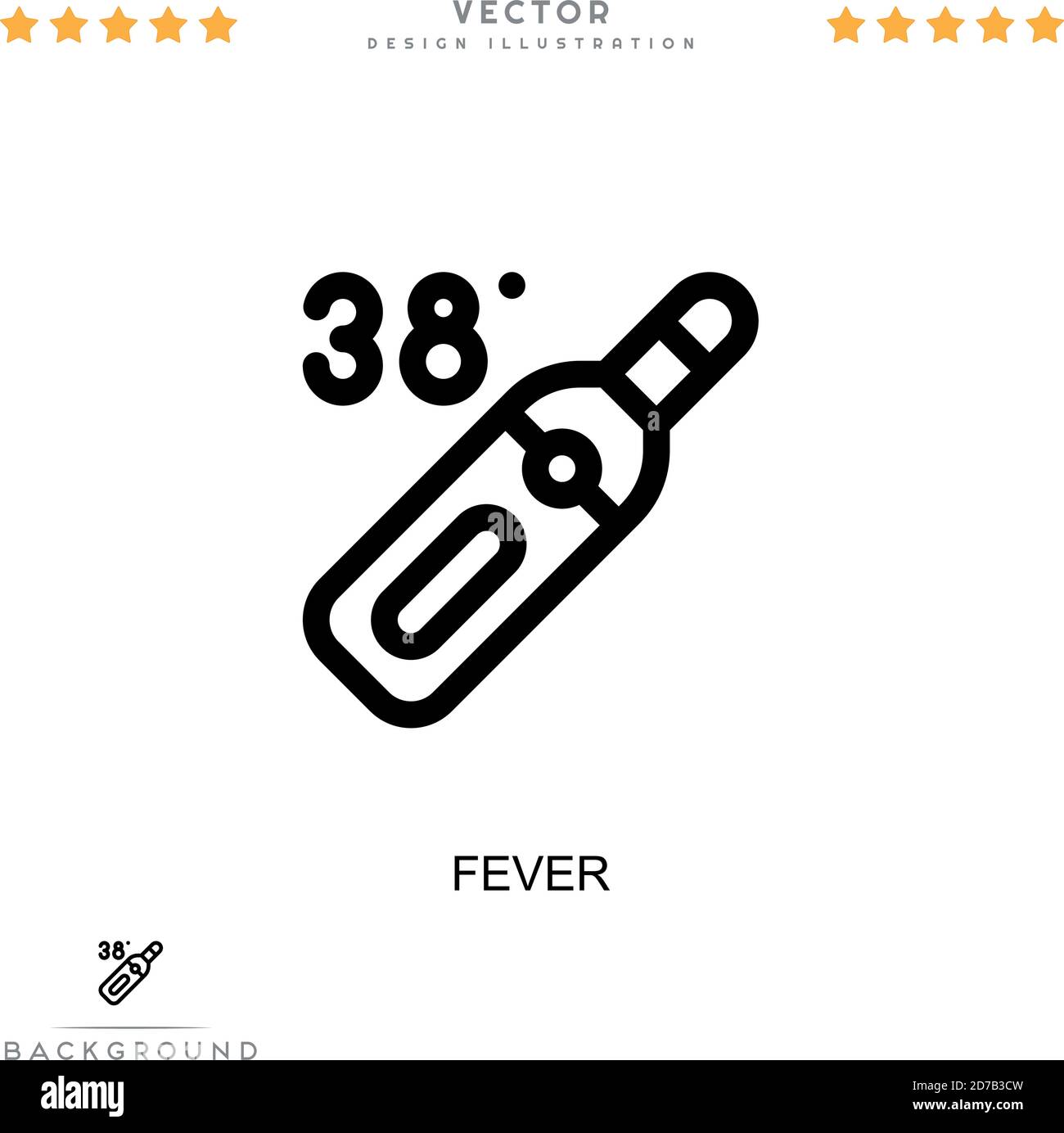 Fever icon. Simple element from digital disruption collection. Line ...