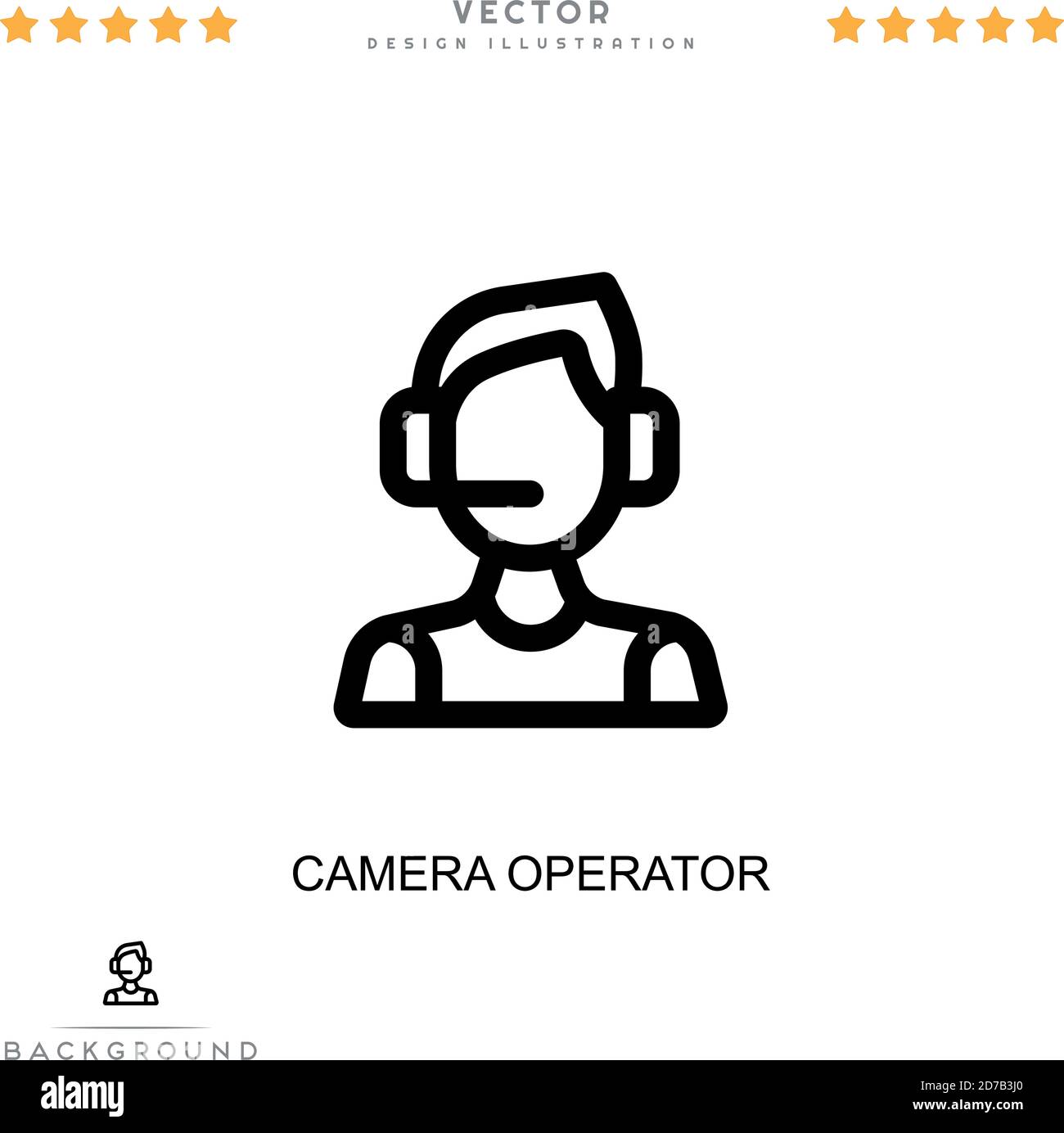 Black woman with news tv camera Stock Vector Images - Alamy