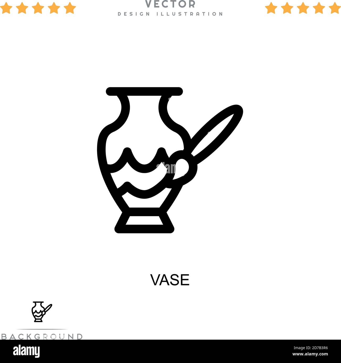 Vase icon. Simple element from digital disruption collection. Line Vase ...