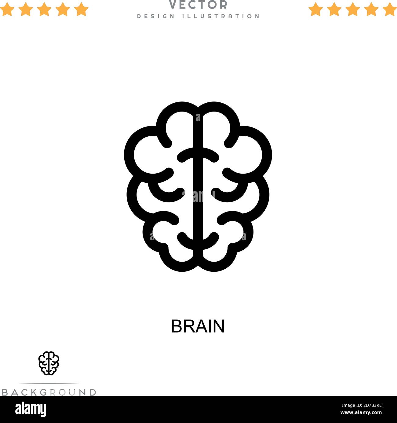 Brain icon. Simple element from digital disruption collection. Line ...