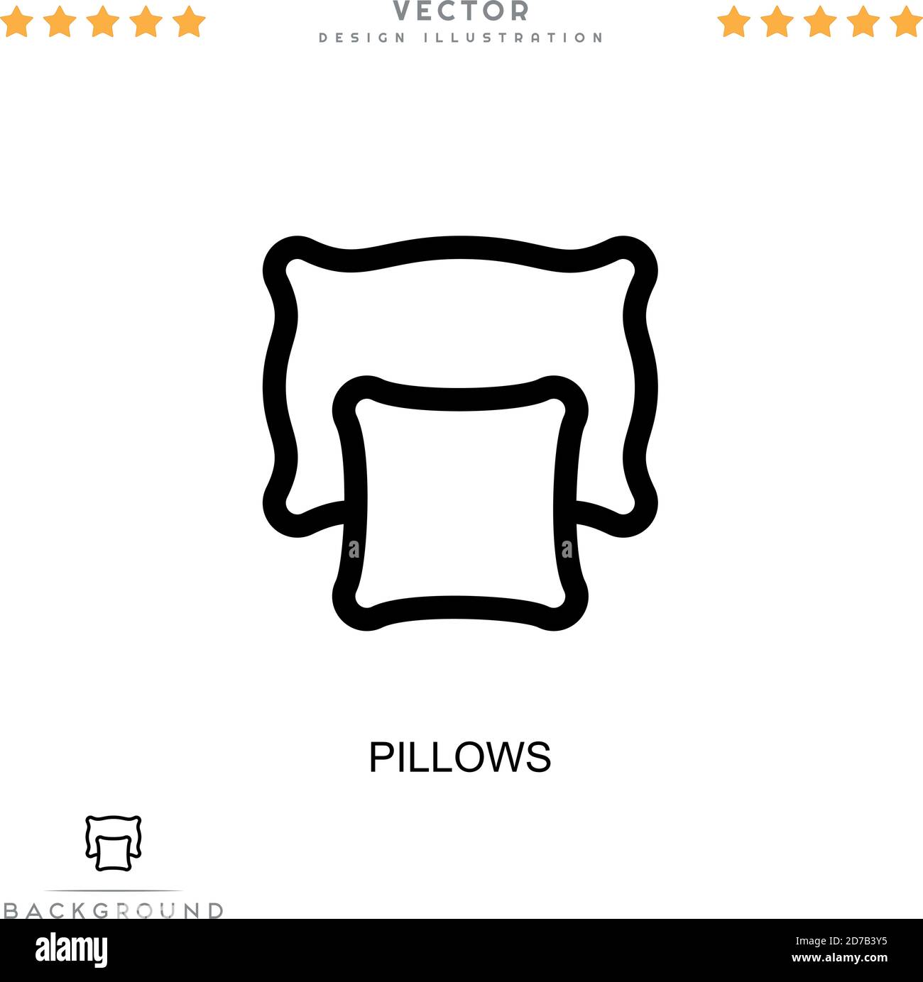 Bed from pillows Stock Vector Images - Alamy
