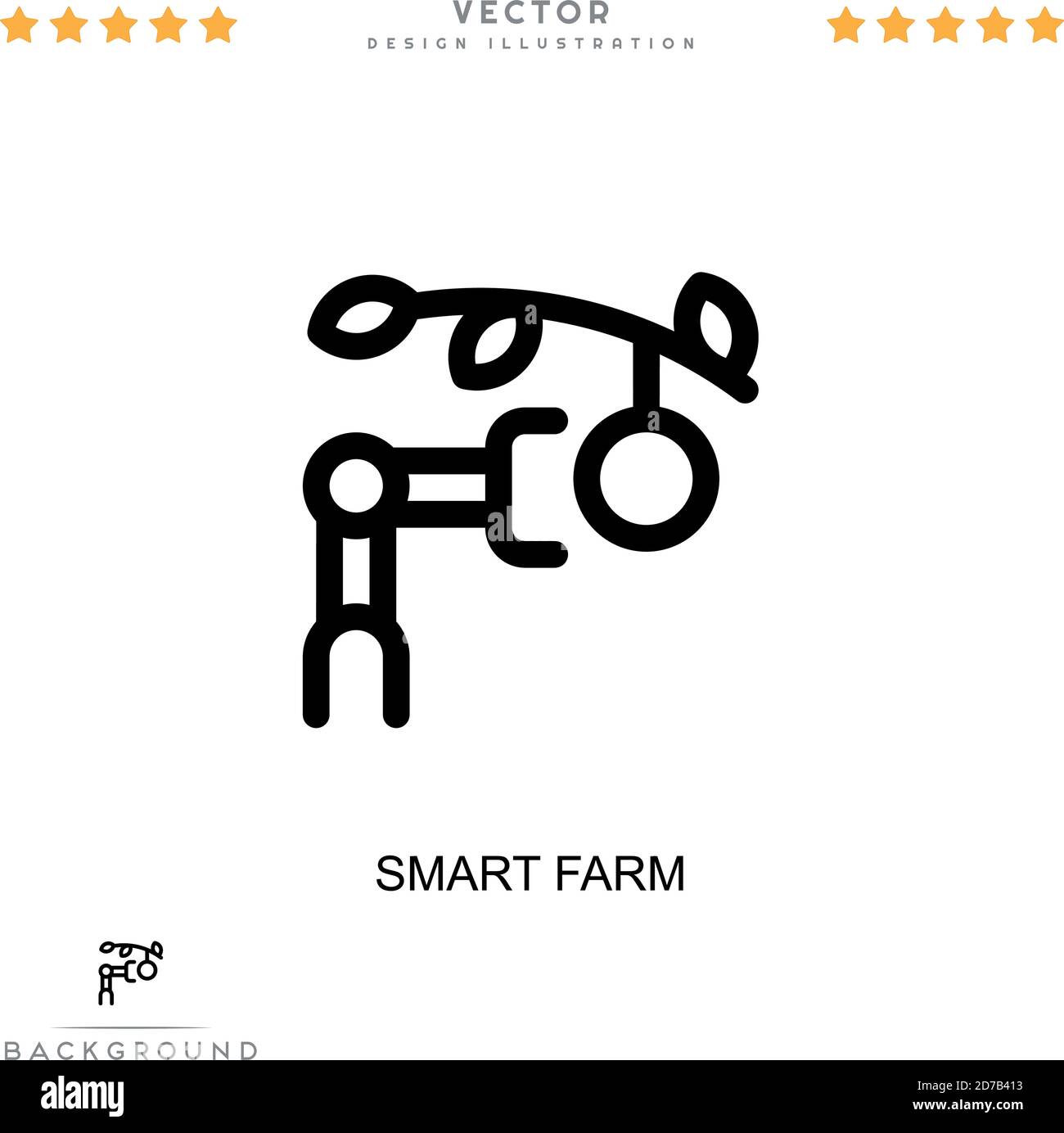 Smart farm icon. Simple element from digital disruption collection ...