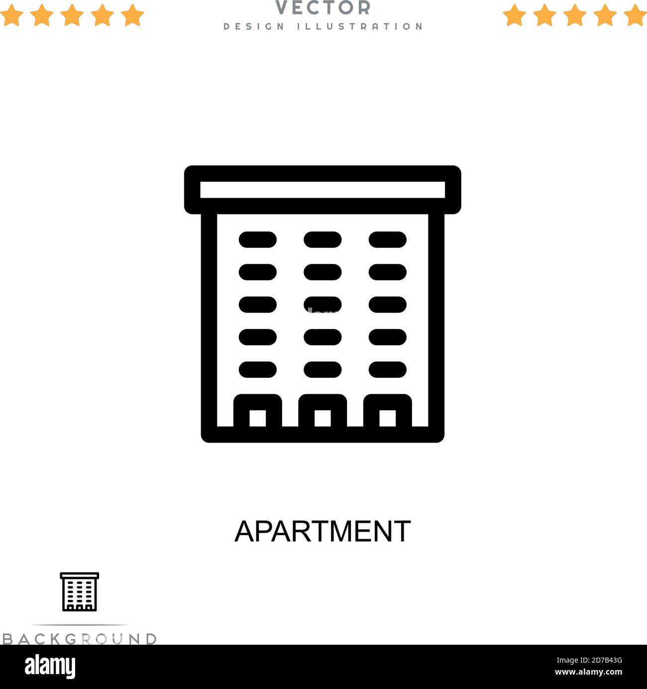 Apartment icon. Simple element from digital disruption collection. Line ...