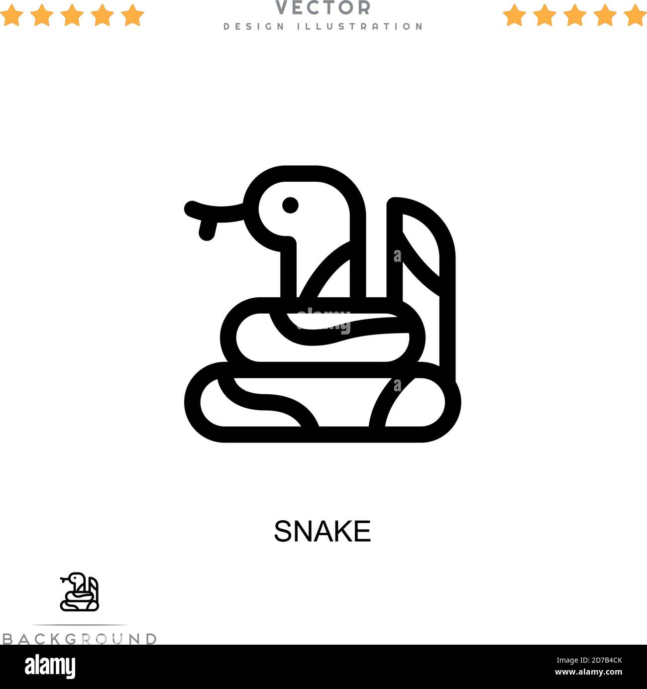 Snake icon. Simple element from digital disruption collection. Line ...