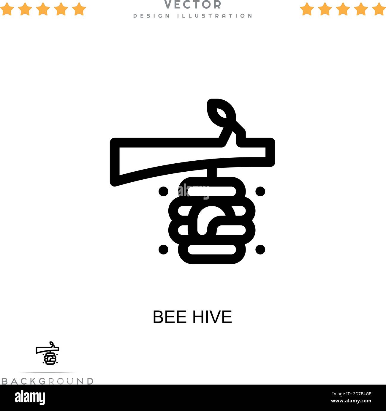 Bee hive icon. Simple element from digital disruption collection. Line ...