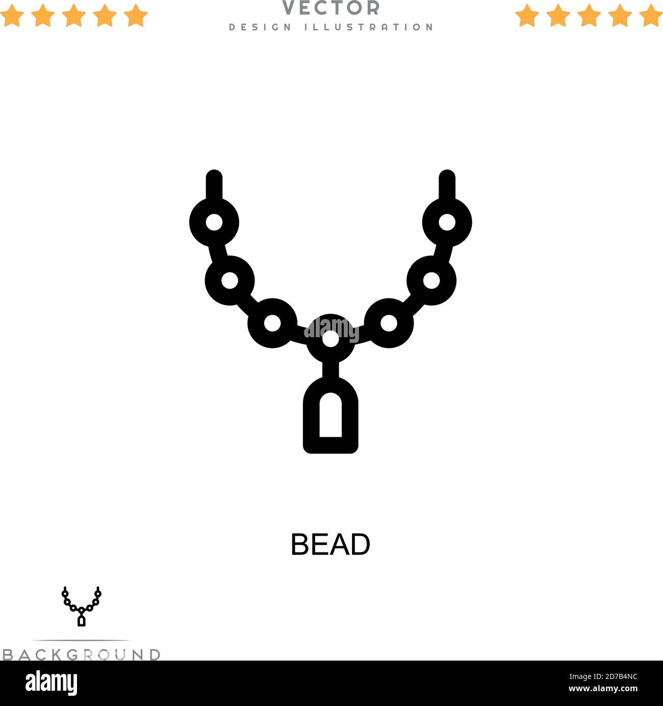 Bead icon. Simple element from digital disruption collection. Line Bead ...