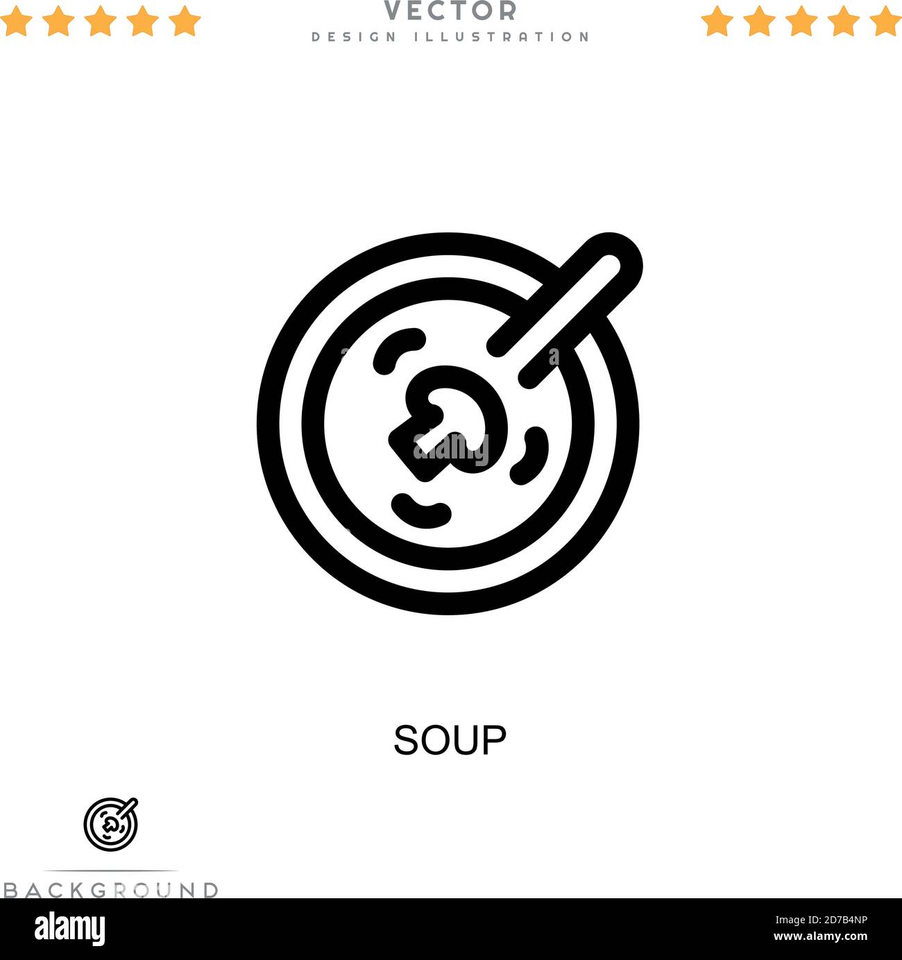 Soup icon. Simple element from digital disruption collection. Line Soup ...