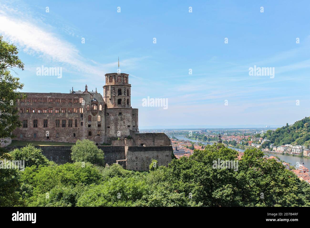 Heidelberg castle aerial hi-res stock photography and images - Alamy