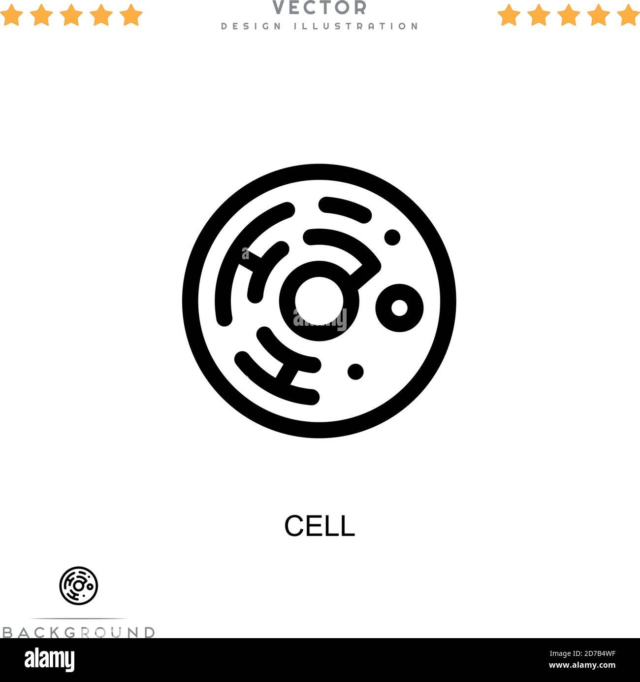 Cell icon. Simple element from digital disruption collection. Line Cell ...