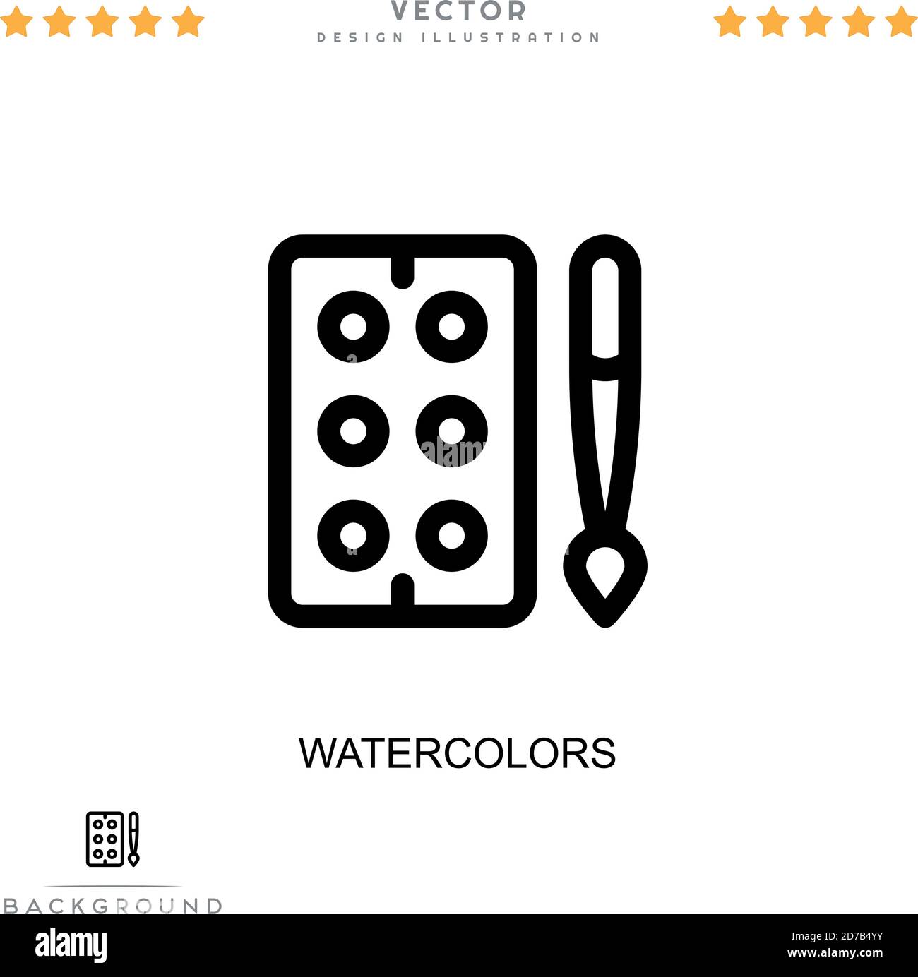 Watercolour digital Stock Vector Images - Alamy