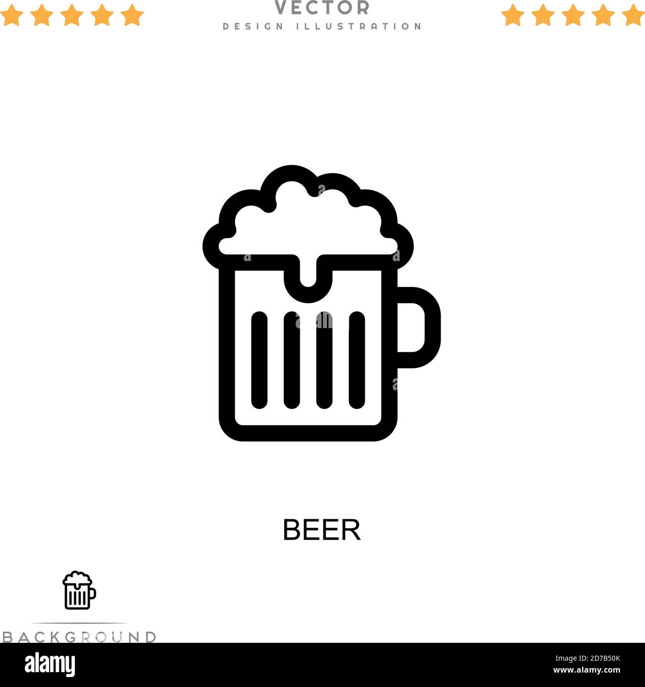 Beer icon. Simple element from digital disruption collection. Line Beer ...
