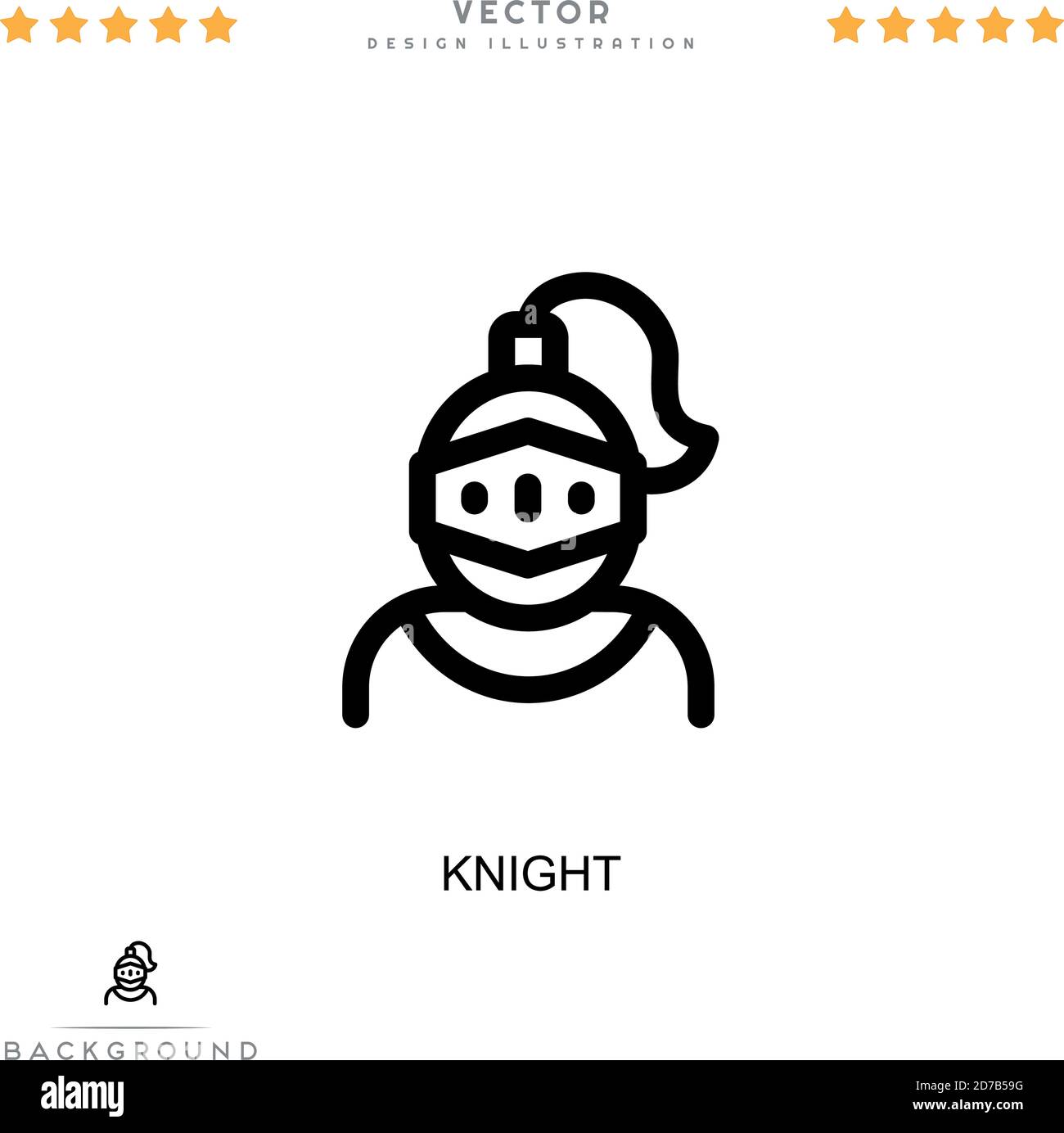 Knight icon. Simple element from digital disruption collection. Line ...