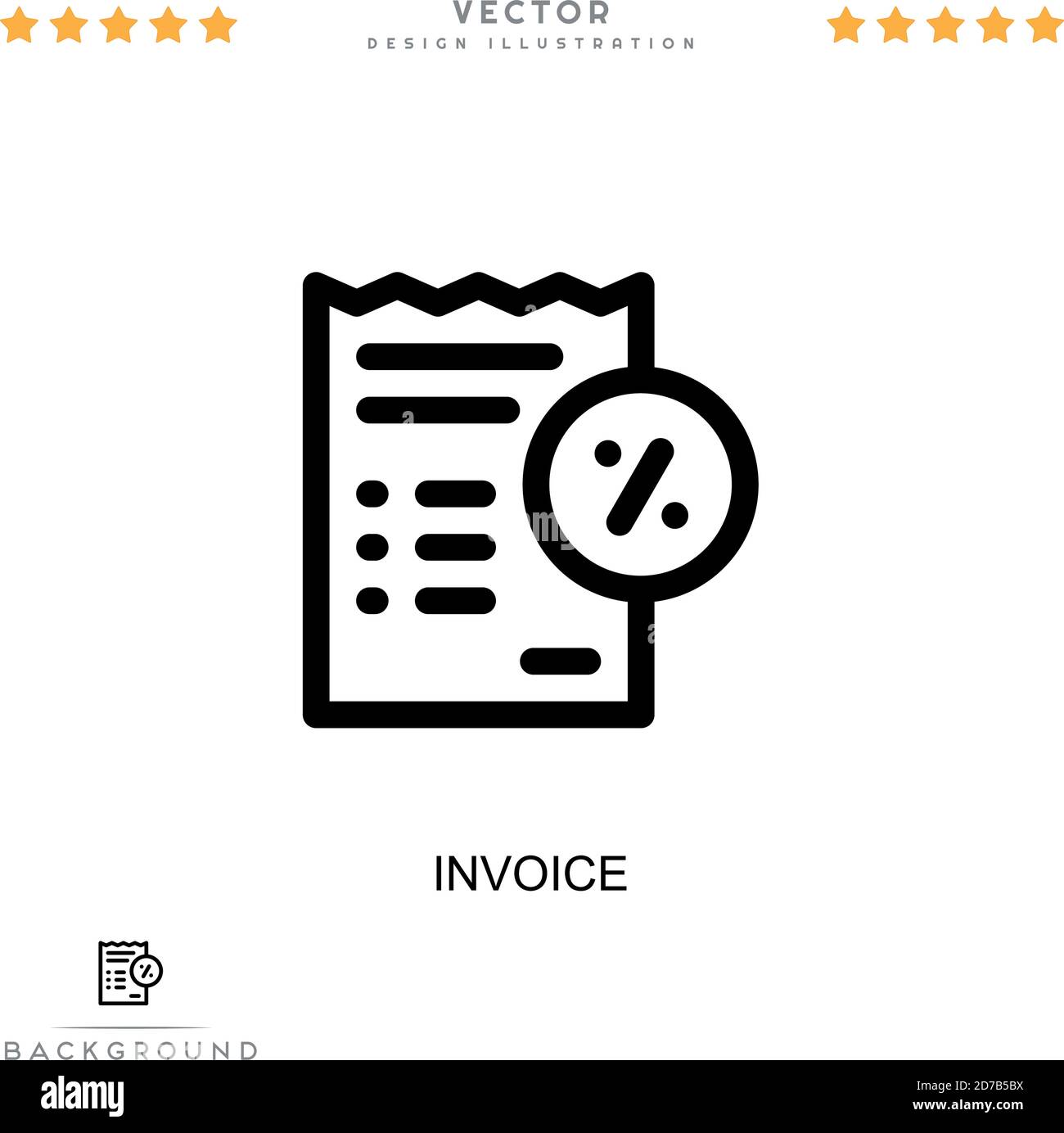 Invoice icon. Simple element from digital disruption collection. Line ...