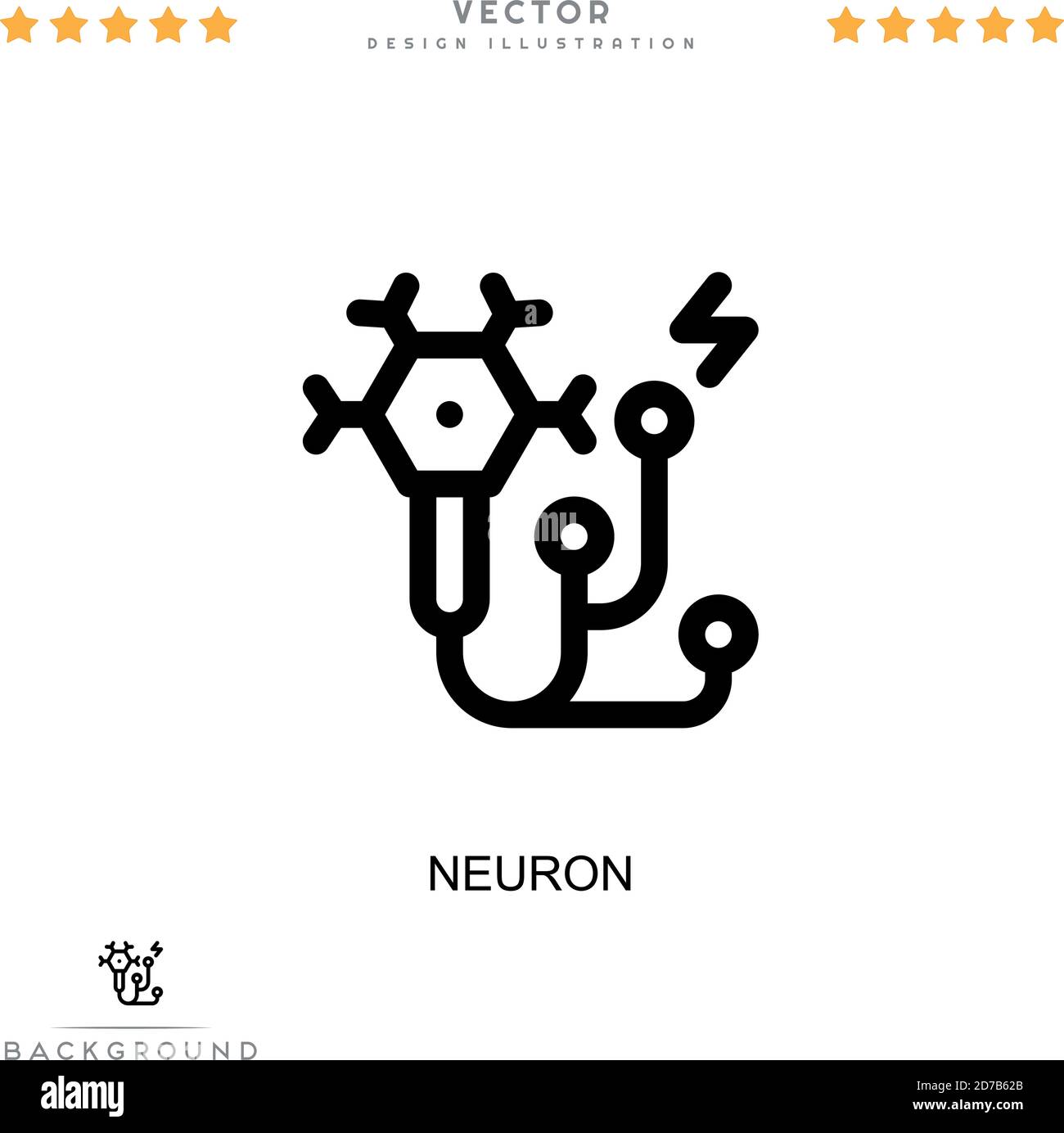 Neuron icon. Simple element from digital disruption collection. Line ...