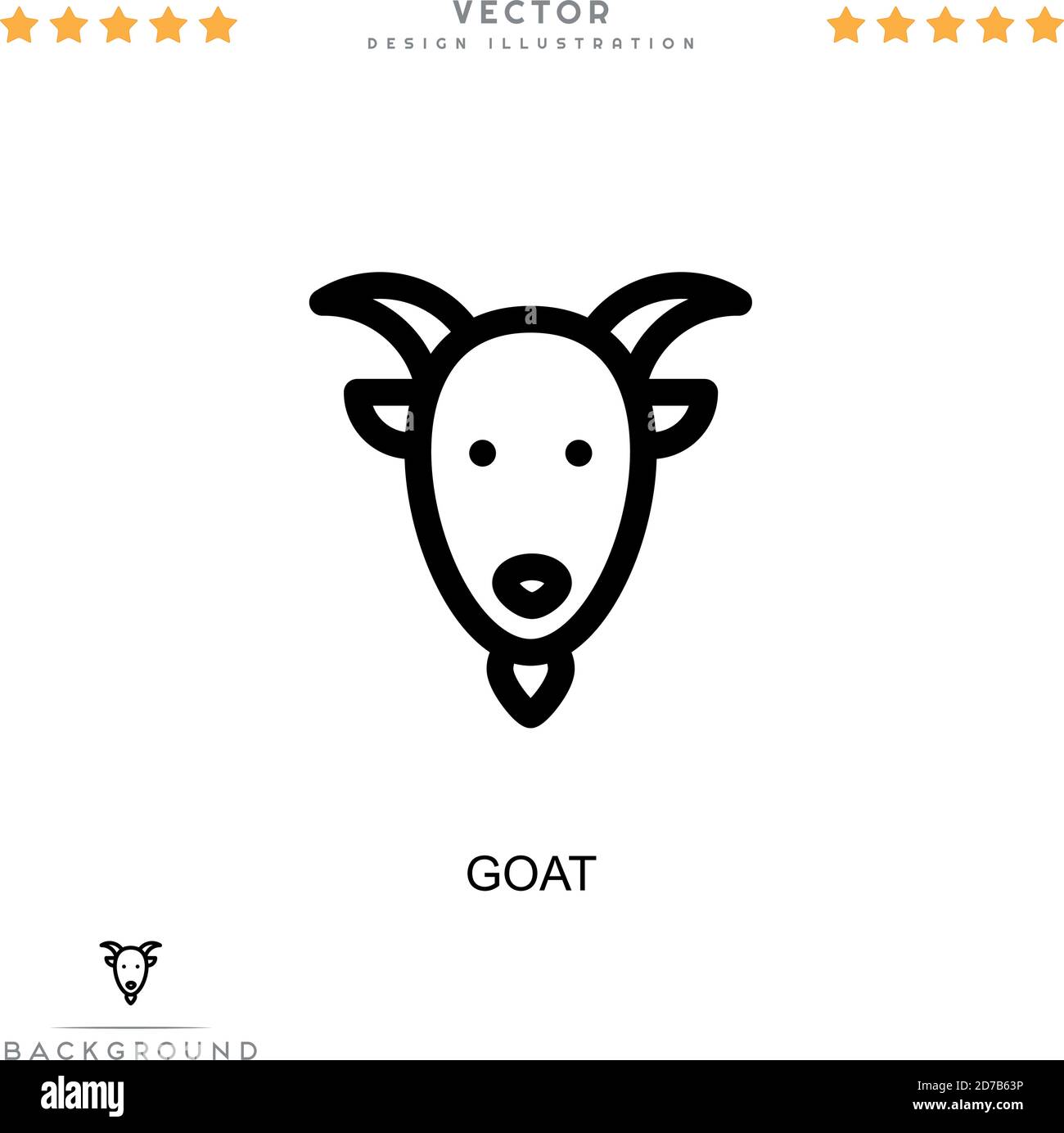 Goat icon. Simple element from digital disruption collection. Line Goat ...