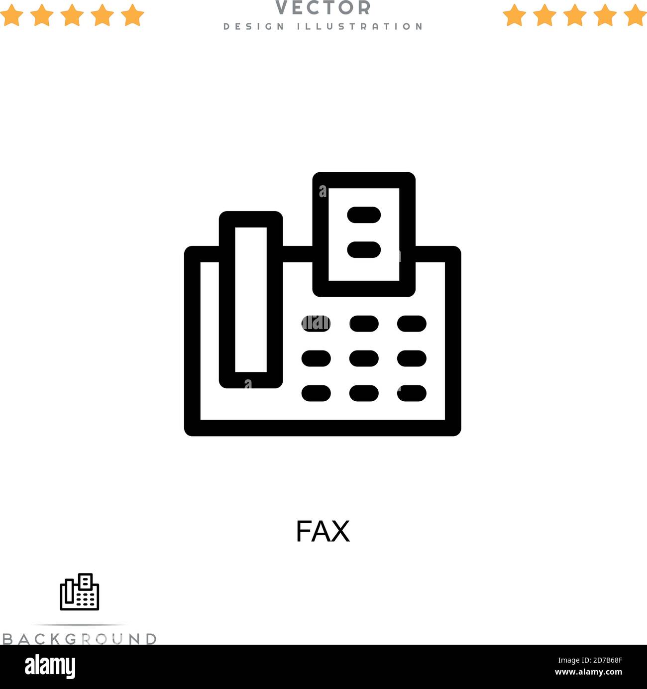 Fax icon. Simple element from digital disruption collection. Line Fax ...