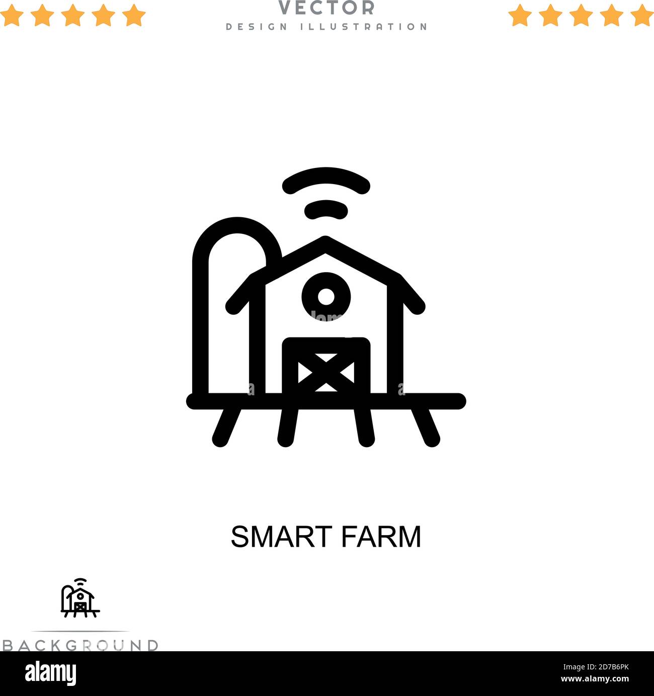 Smart farm icon. Simple element from digital disruption collection ...