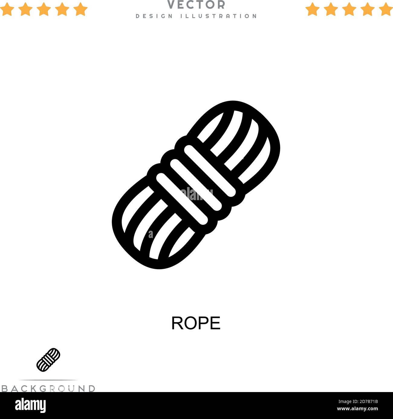 Rope icon. Simple element from digital disruption collection. Line Rope ...