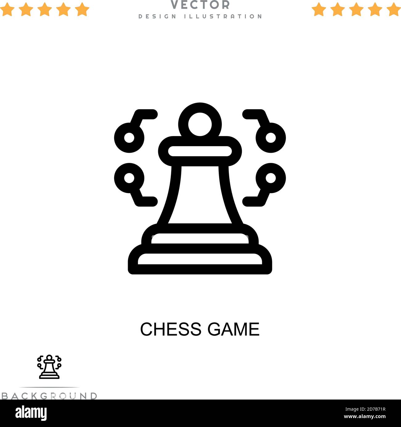 Chess game icon. Simple element from digital disruption collection ...