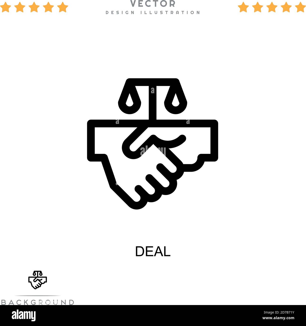 Deal icon. Simple element from digital disruption collection. Line Deal ...