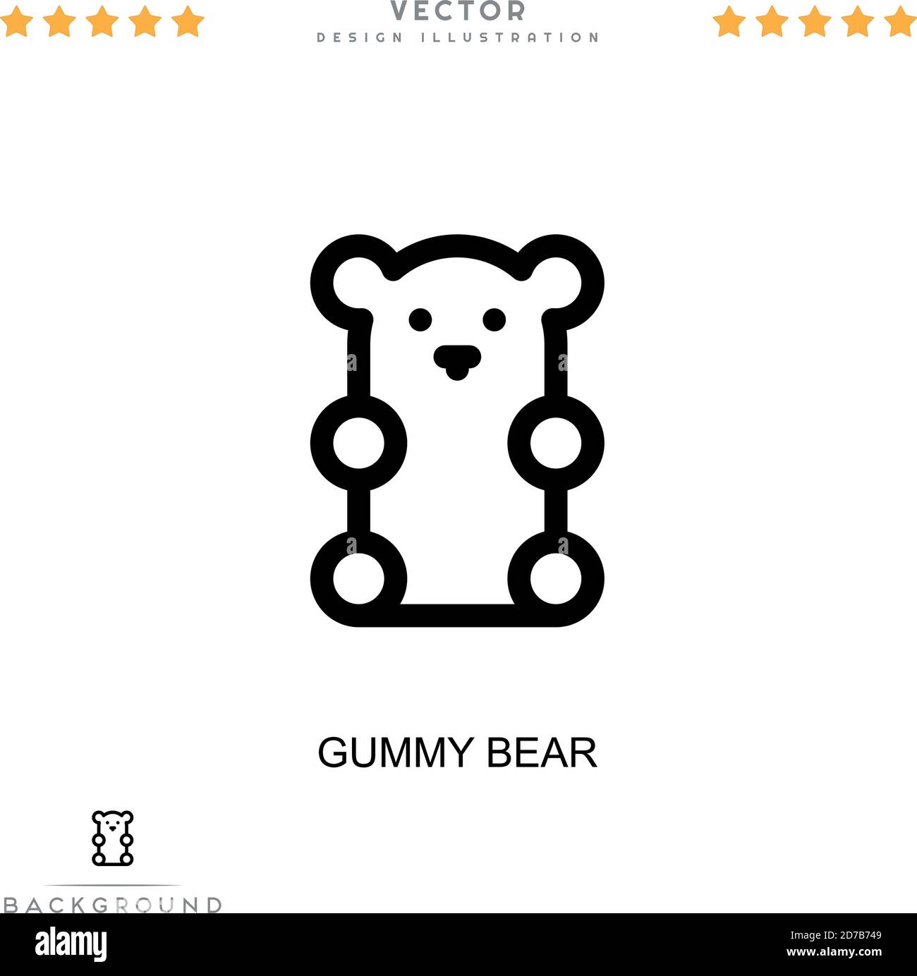 Gummy bear vector vectors hi-res stock photography and images - Alamy