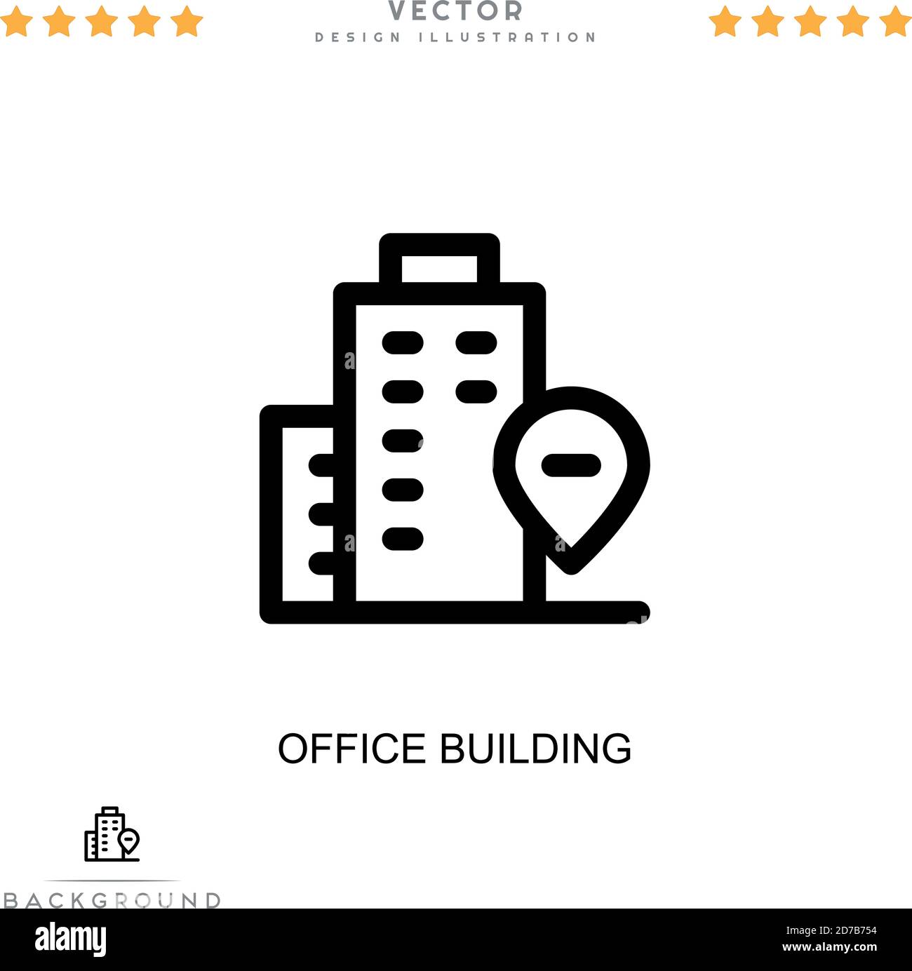 Office building icon. Simple element from digital disruption collection ...