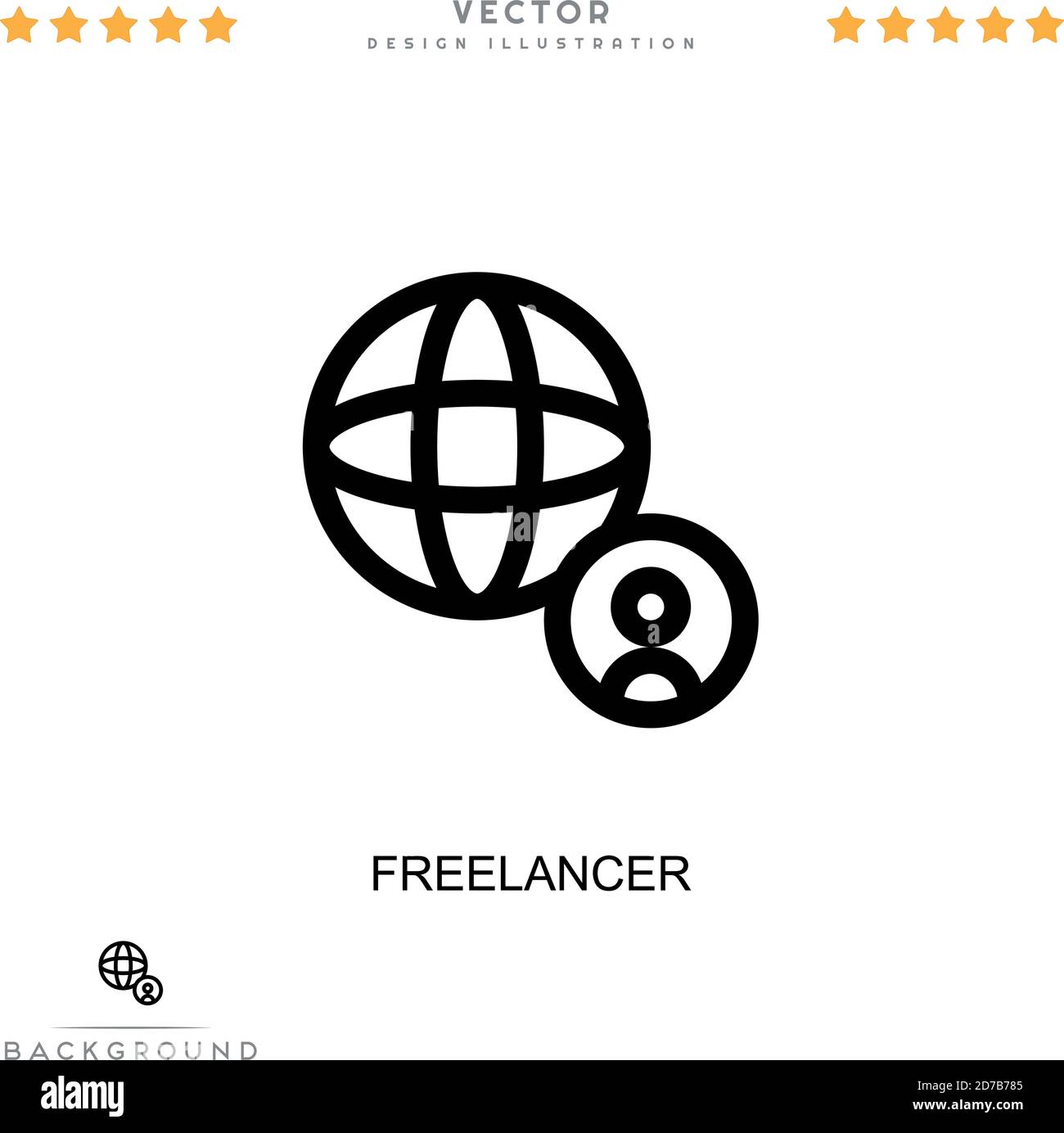 Freelancer icon. Simple element from digital disruption collection ...