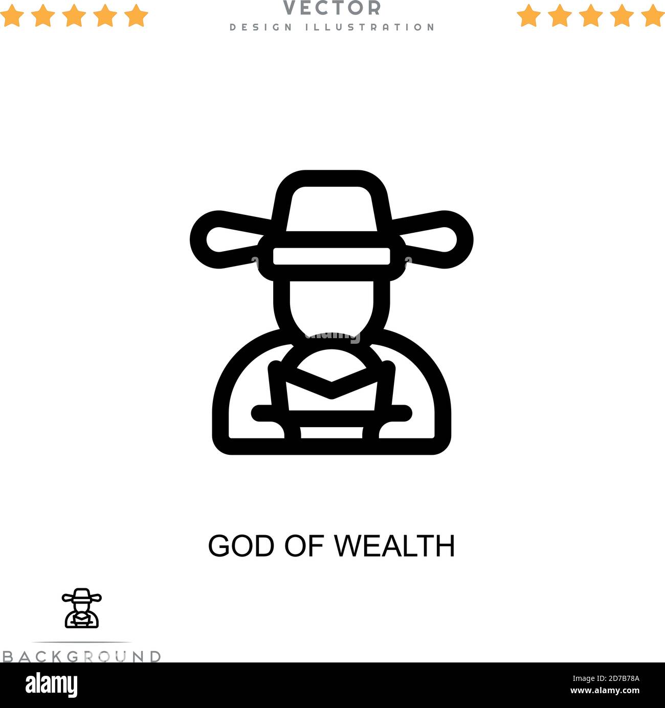 God of wealth icon. Simple element from digital disruption collection ...
