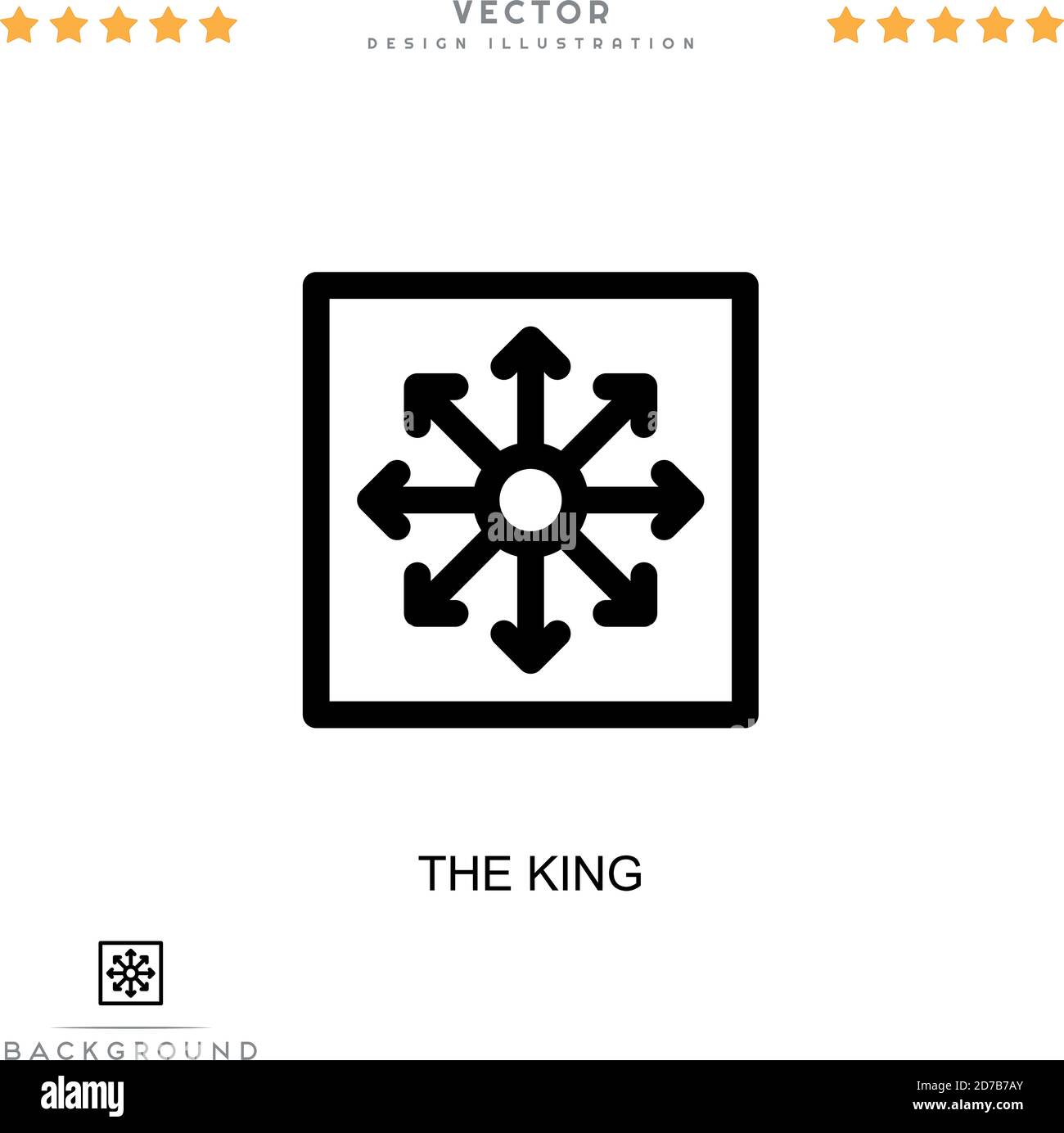 The king icon. Simple element from digital disruption collection. Line ...