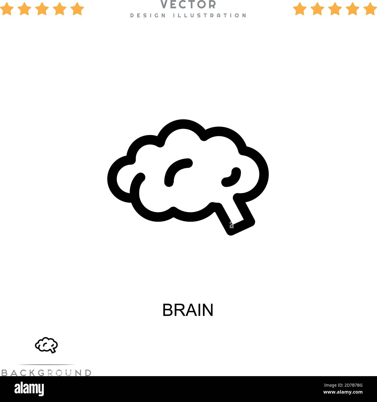 Brain icon. Simple element from digital disruption collection. Line ...