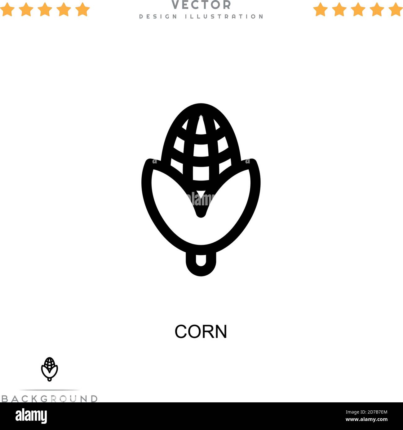 Corn icon. Simple element from digital disruption collection. Line Corn ...