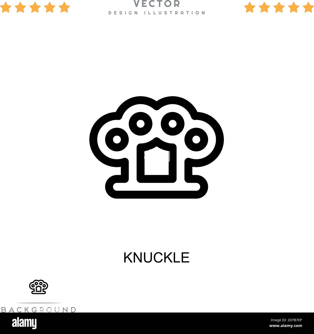Knuckle icon. Simple element from digital disruption collection. Line ...