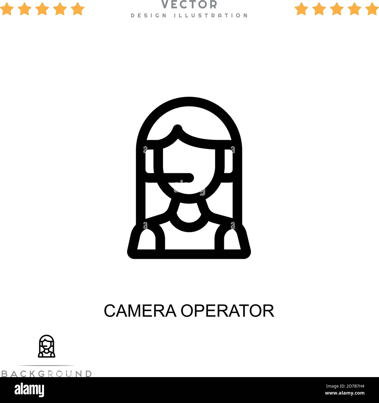 Camera operator icon. Simple element from digital disruption collection ...