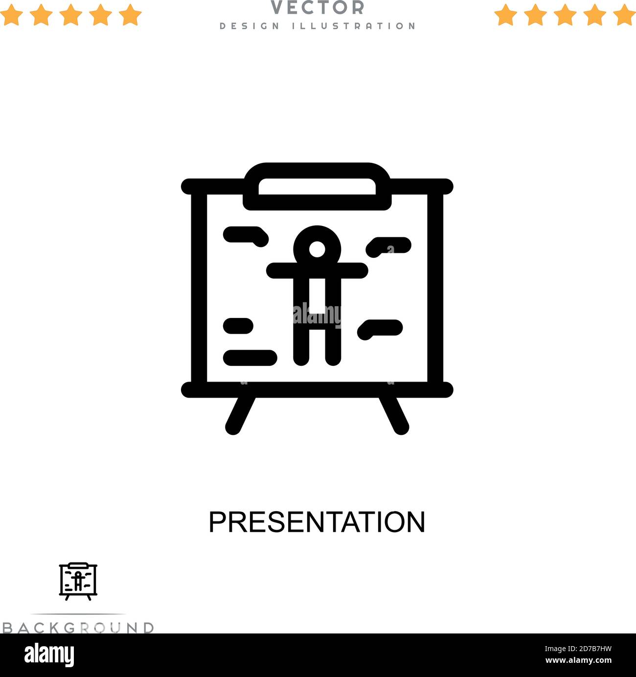 Presentation icon. Simple element from digital disruption collection ...